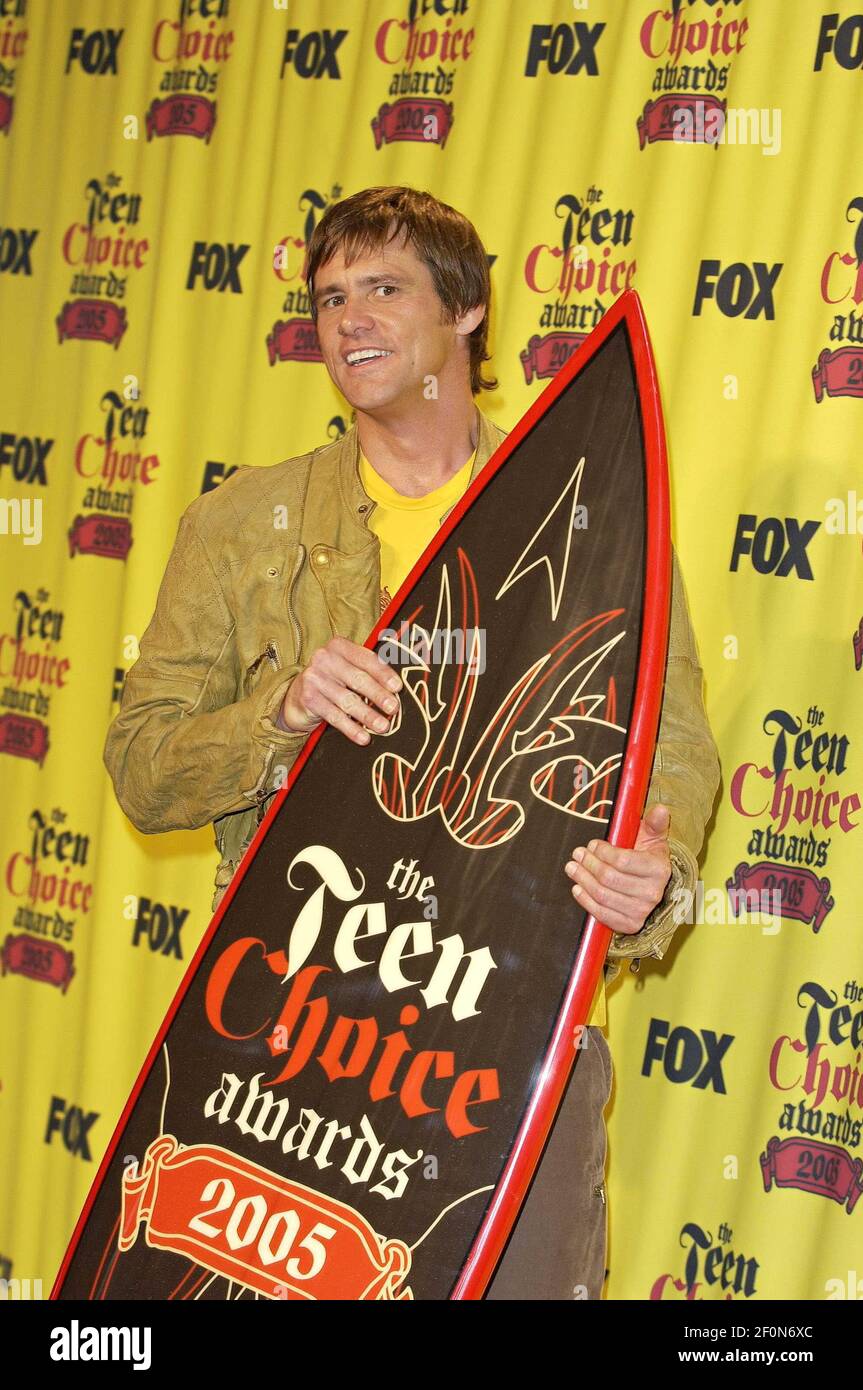 14 August 2005 - Universal City, California - Jim Carrey, winner of ...