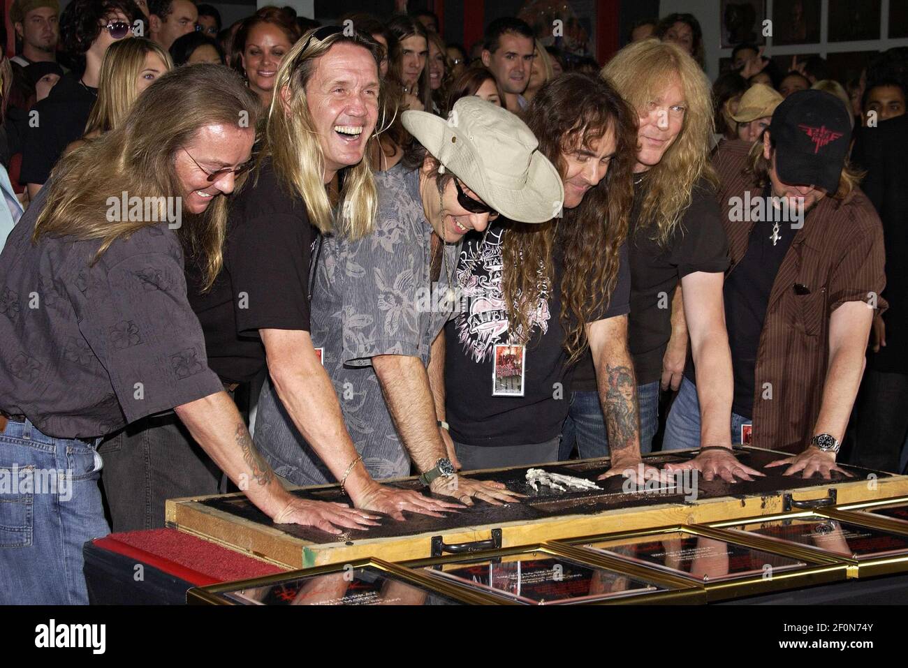 19 August 2005 - Los Angeles, California - Iron Maiden (L-R) Dave ...