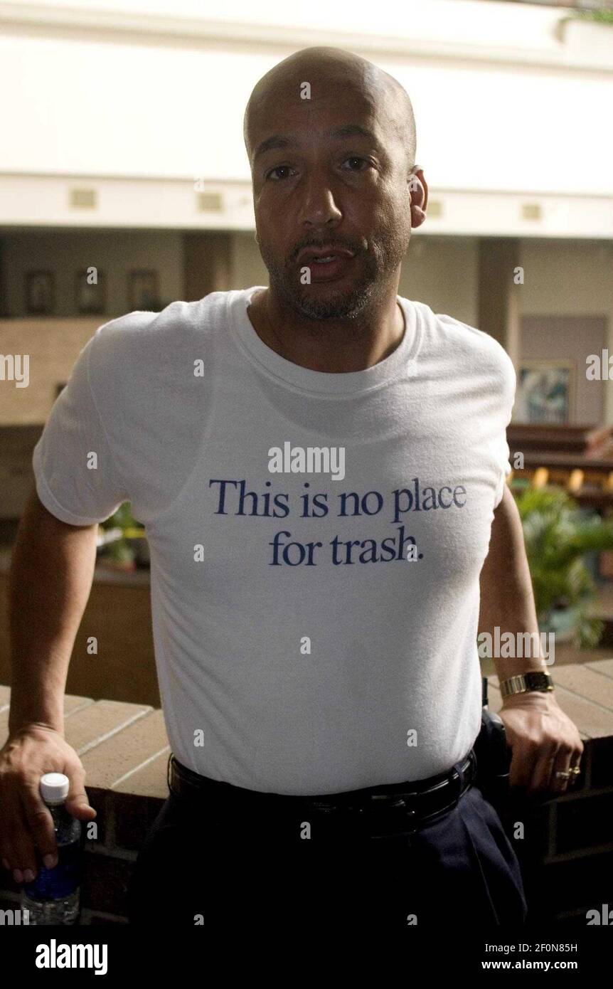 1st Sep, 2005. Mayor Ray Nagin addresses the media at the Hyatt Hotel in New Orleans as he vents ...