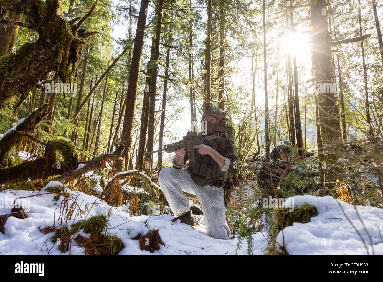 Army Man wearing Tactical Uniform Stock Photo - Alamy