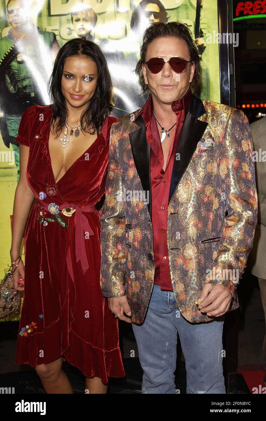 11 October 2005 - Hollywood, California - Mickey Rourke and guest ...