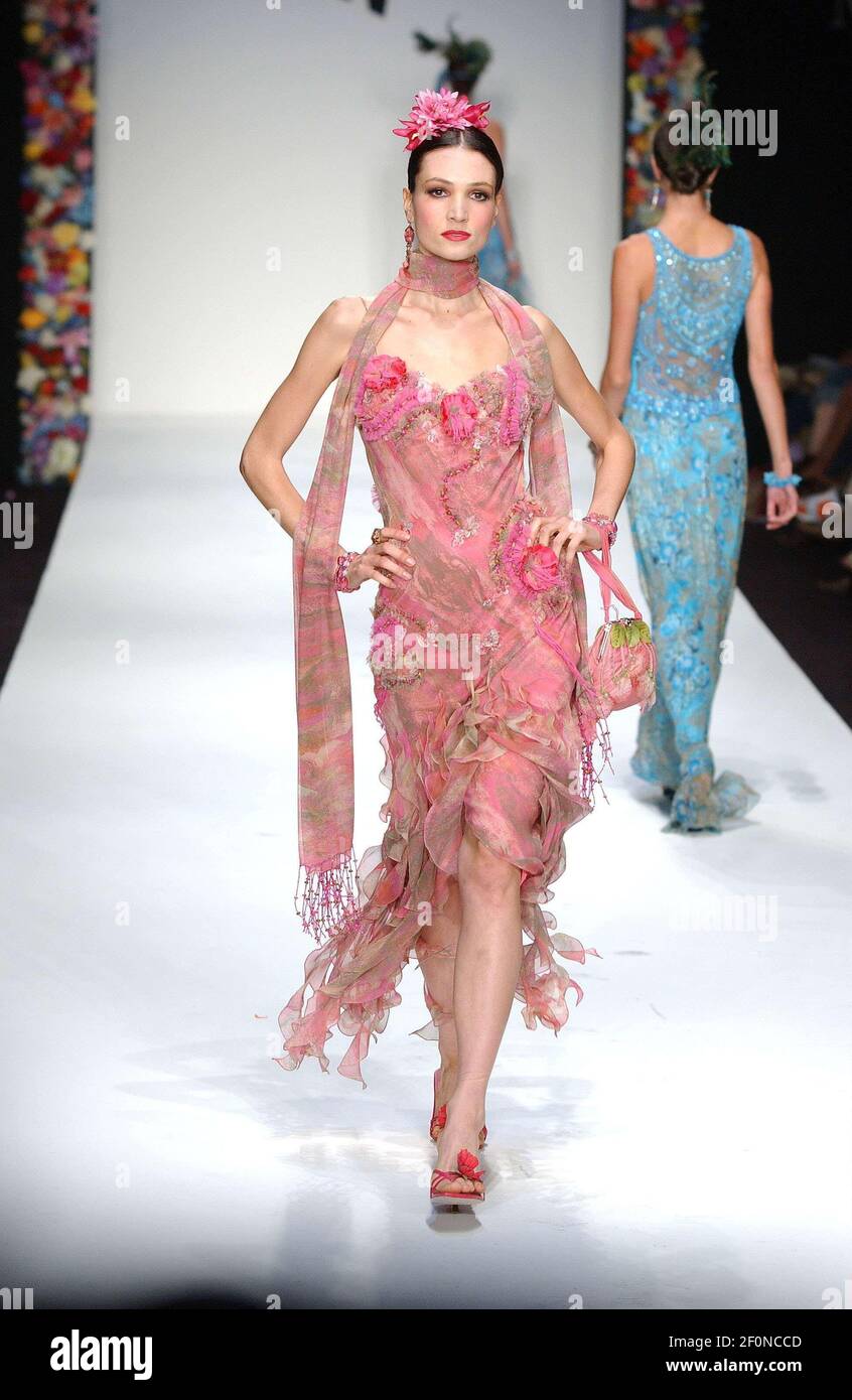 19 October 2005 - Culver City, California - A model walks the runway at ...