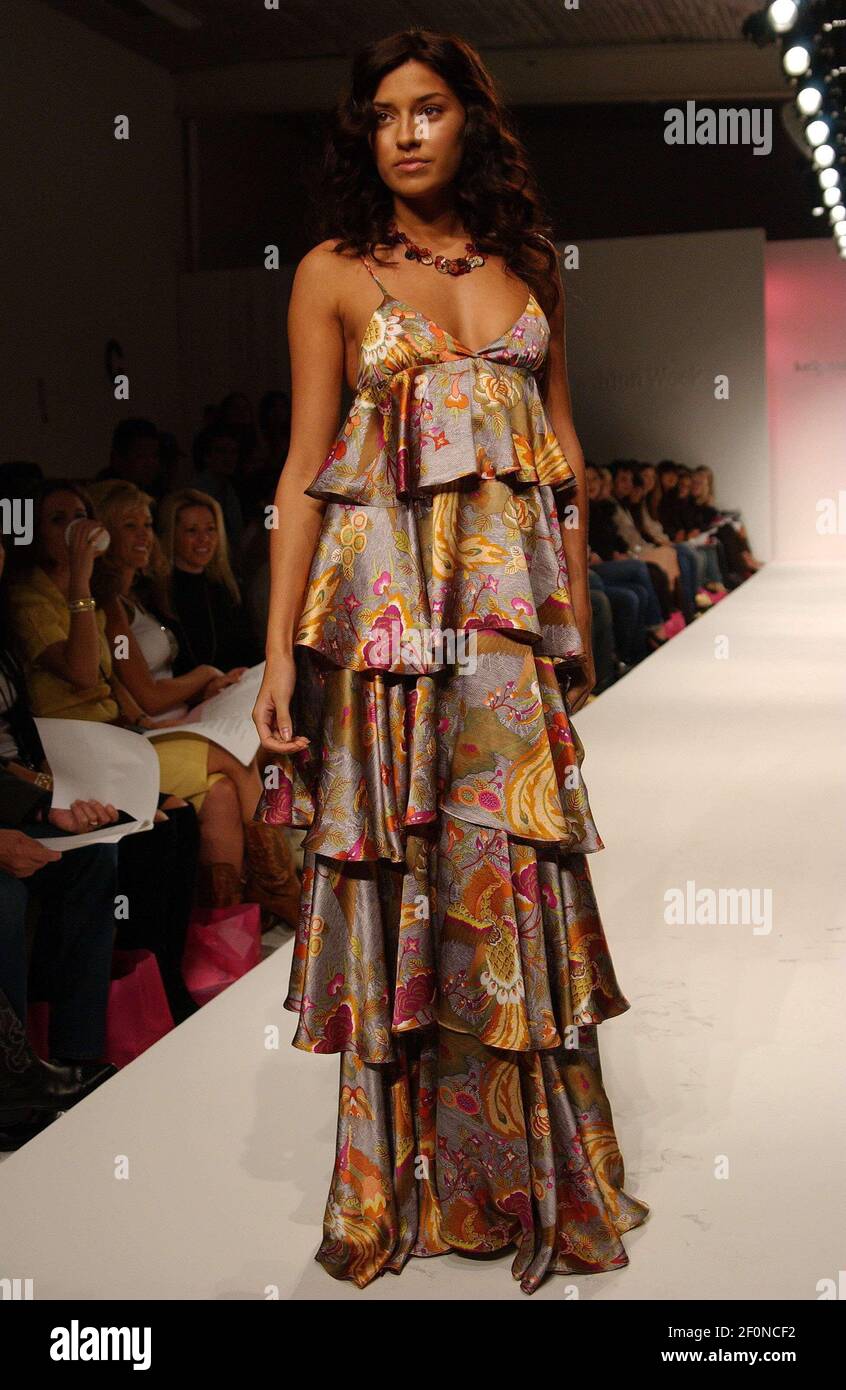 19 October 2005 - Culver City, California - A model walks the runway at ...