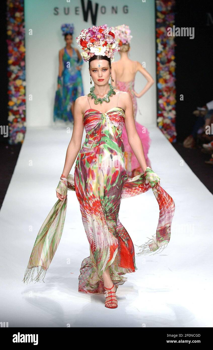 19 October 2005 - Culver City, California - A model walks the runway at ...