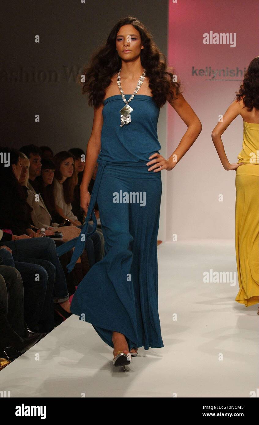 19 October 2005 - Culver City, California - A model walks the runway at ...