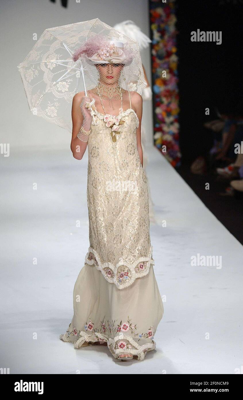 19 October 2005 - Culver City, California - A model walks the runway at ...