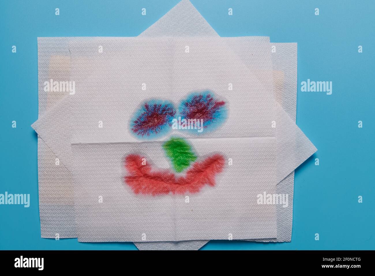 color blot in the form of a smiley Stock Photo - Alamy