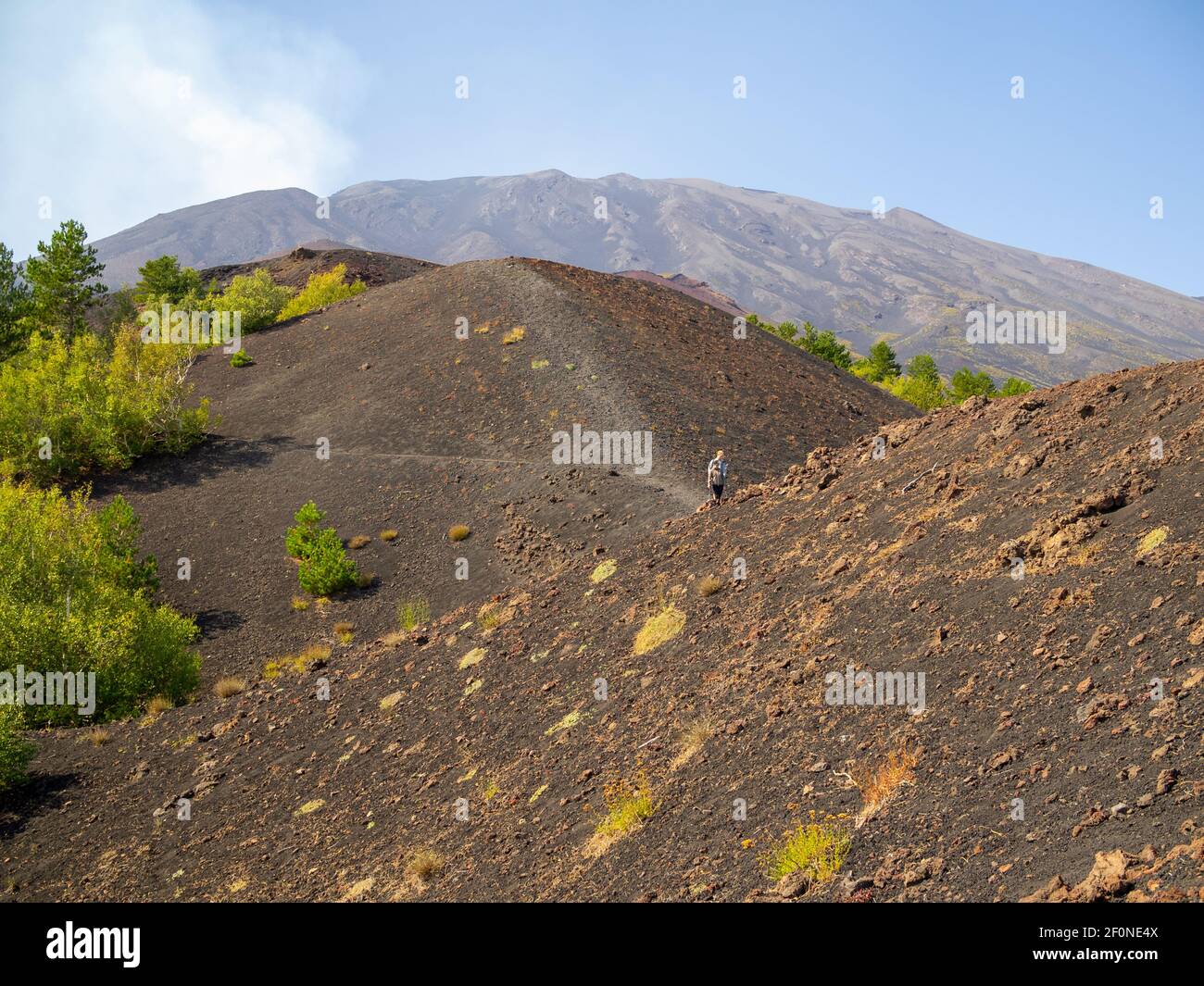 Volcanic landscape of Mount Etna Stock Photo - Alamy