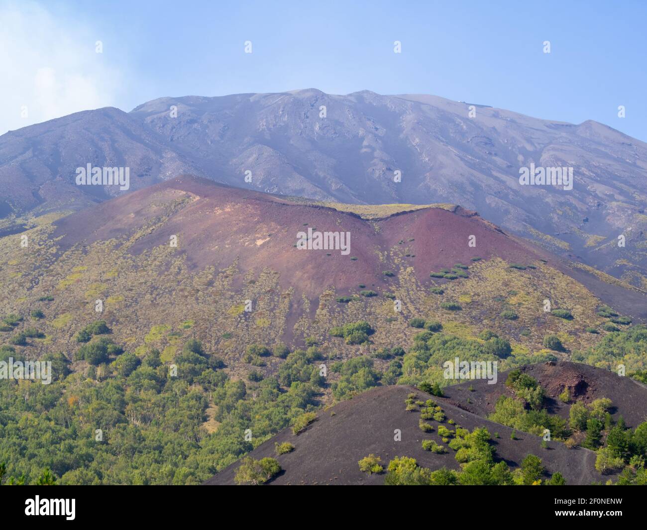 Mount Etna north slops landscape with side crater Stock Photo - Alamy Mount Etna north slops landscape with side crater Stock Photo - Alamy