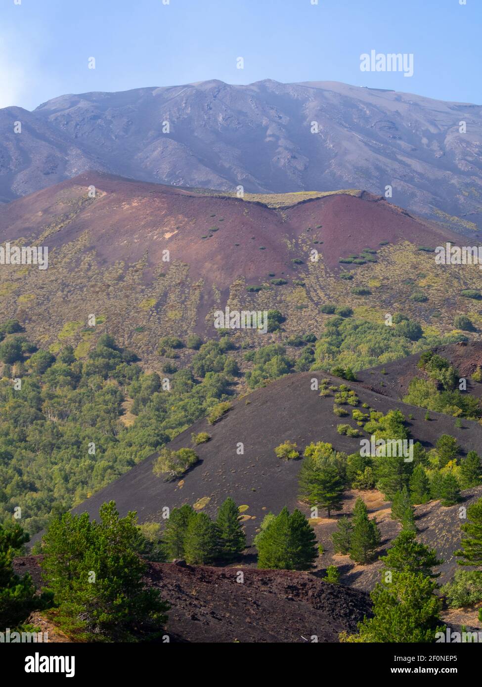 Mount Etna north slops landscape with side crater Stock Photo - Alamy Mount Etna north slops landscape with side crater Stock Photo - Alamy