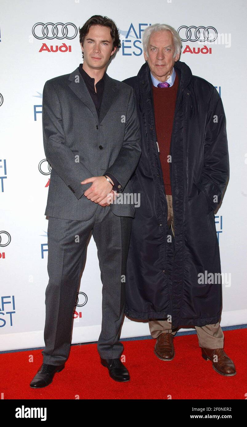 5 November 2005 - Hollywood, California - James D'Arcy and Donald ...