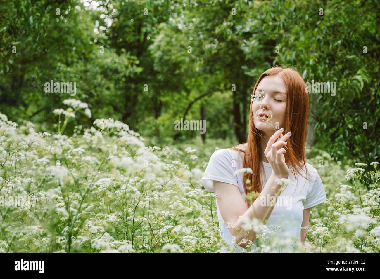 Self care, mental wellbeing, mental health, mindfulness. Young red ... Self care, mental wellbeing, mental health, mindfulness. Young red ...