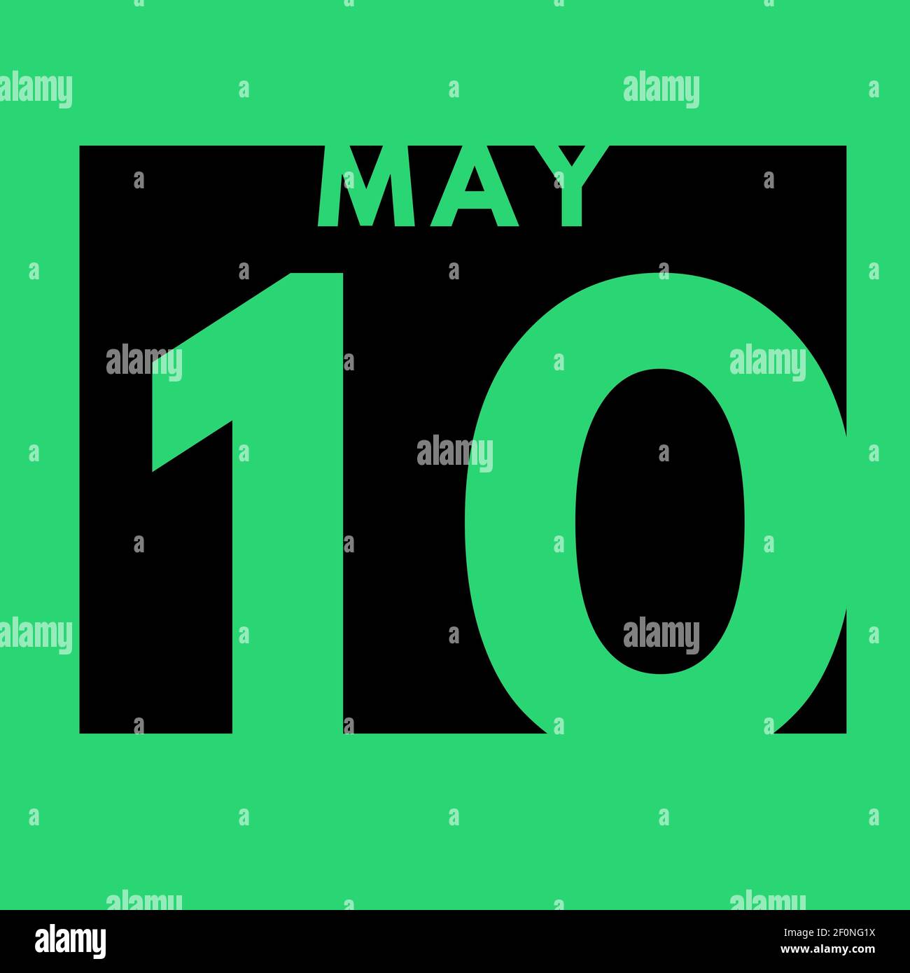 May 10 . flat modern daily calendar icon .date ,day, month .calendar ...