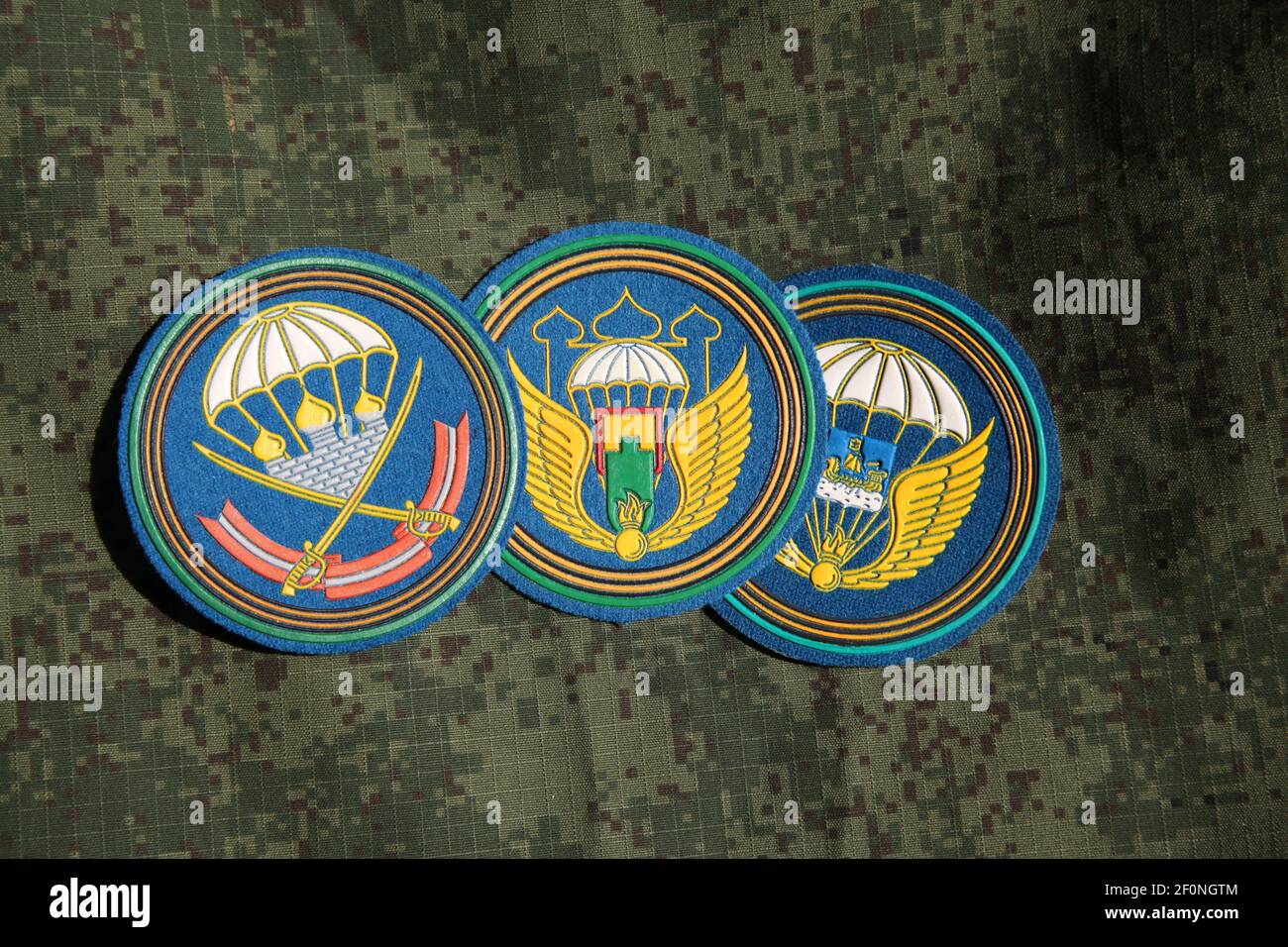 Russian army patches. Airborne troops Stock Photo - Alamy