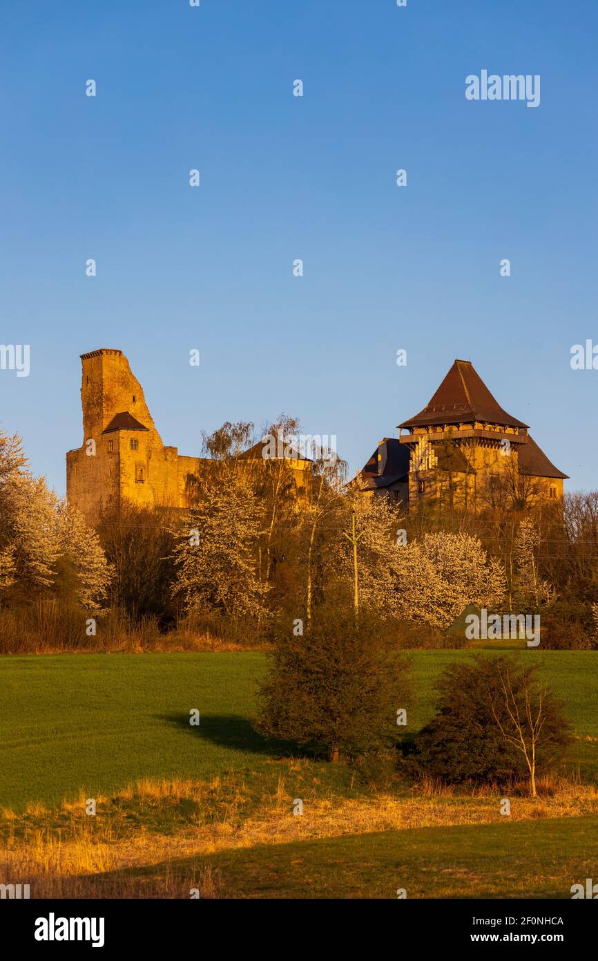 Lipnice nad Sazavou castle, Vysocina region, Czech Republic Stock Photo ...