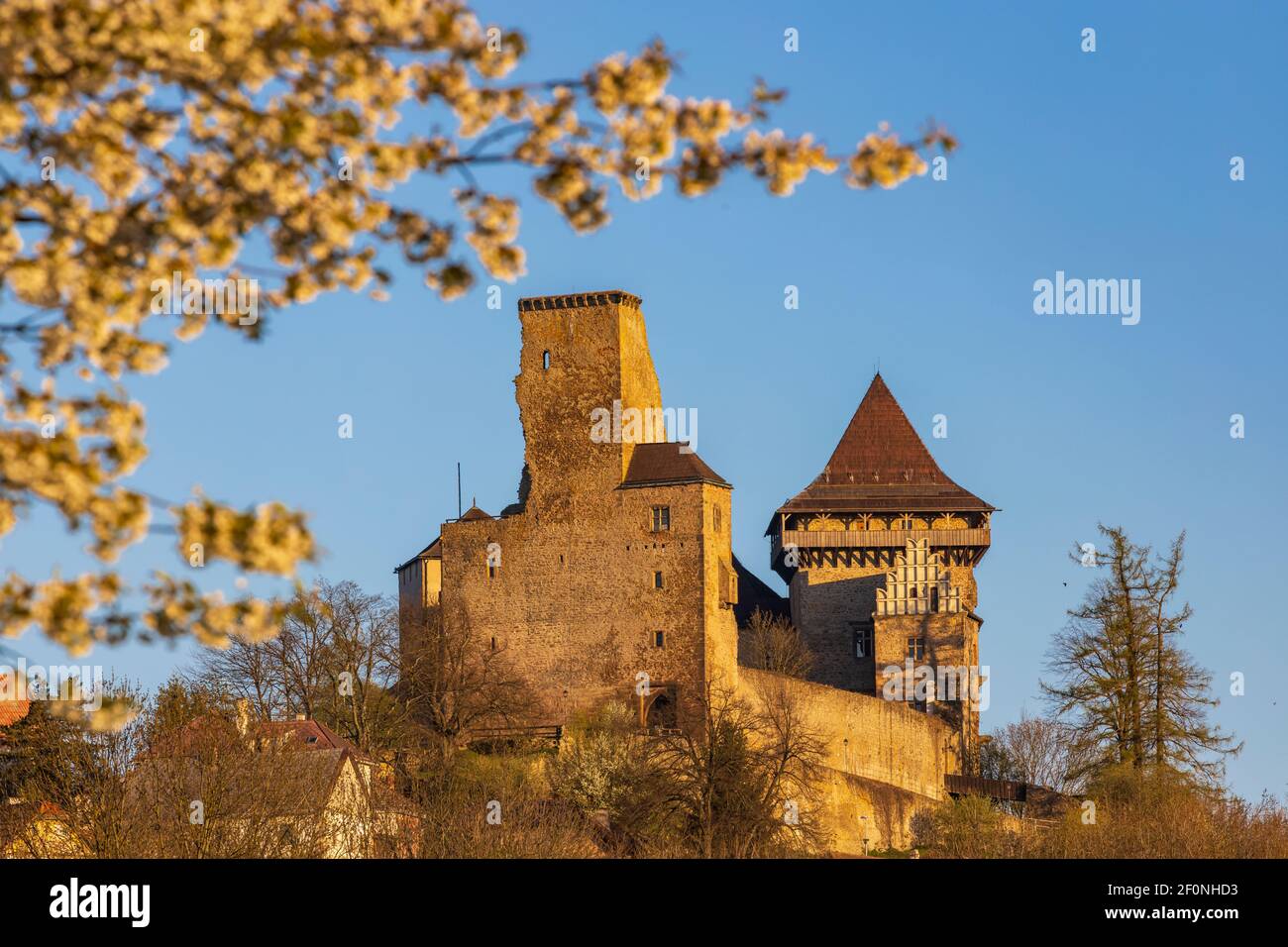 Lipnice nad Sazavou castle, Vysocina region, Czech Republic Stock Photo ...