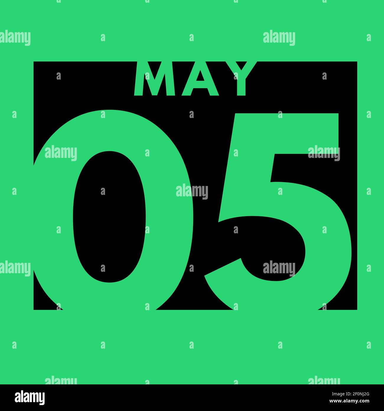 May 5 . flat modern daily calendar icon .date ,day, month .calendar for ...