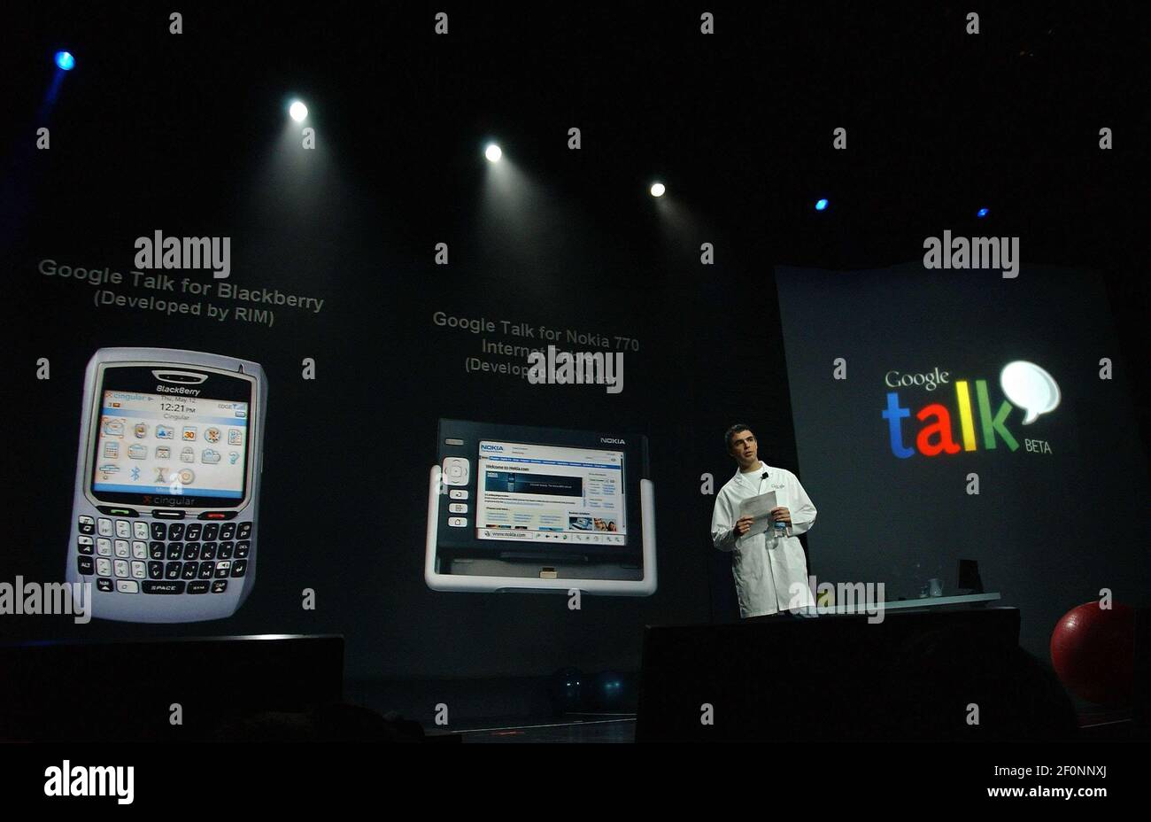 6 January 2006 - Las Vegas, Nevada - Larry Page introduces Google Talk ...