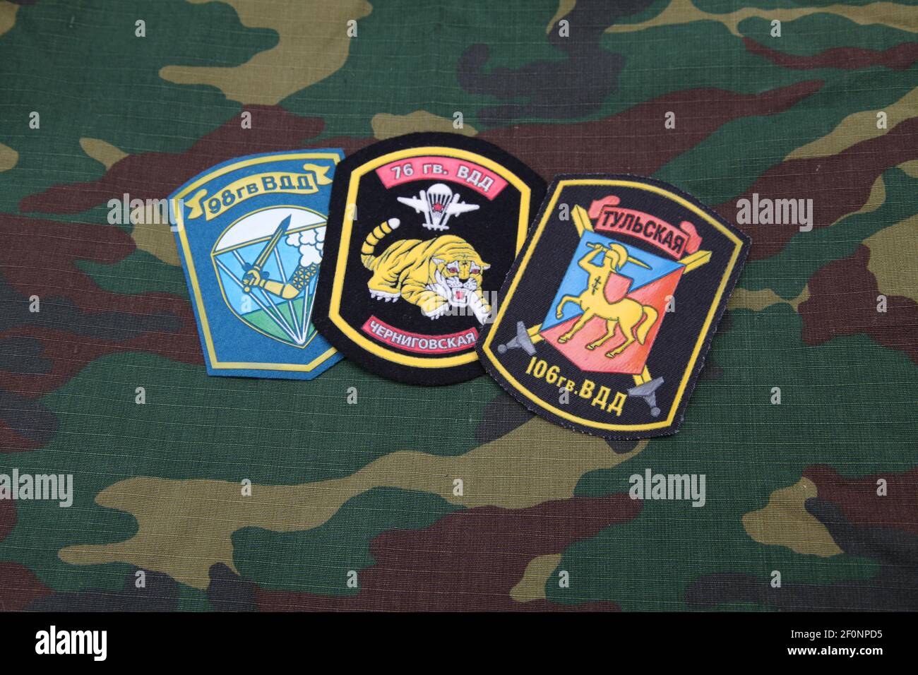 Russian army patches. Airborne troops Stock Photo - Alamy