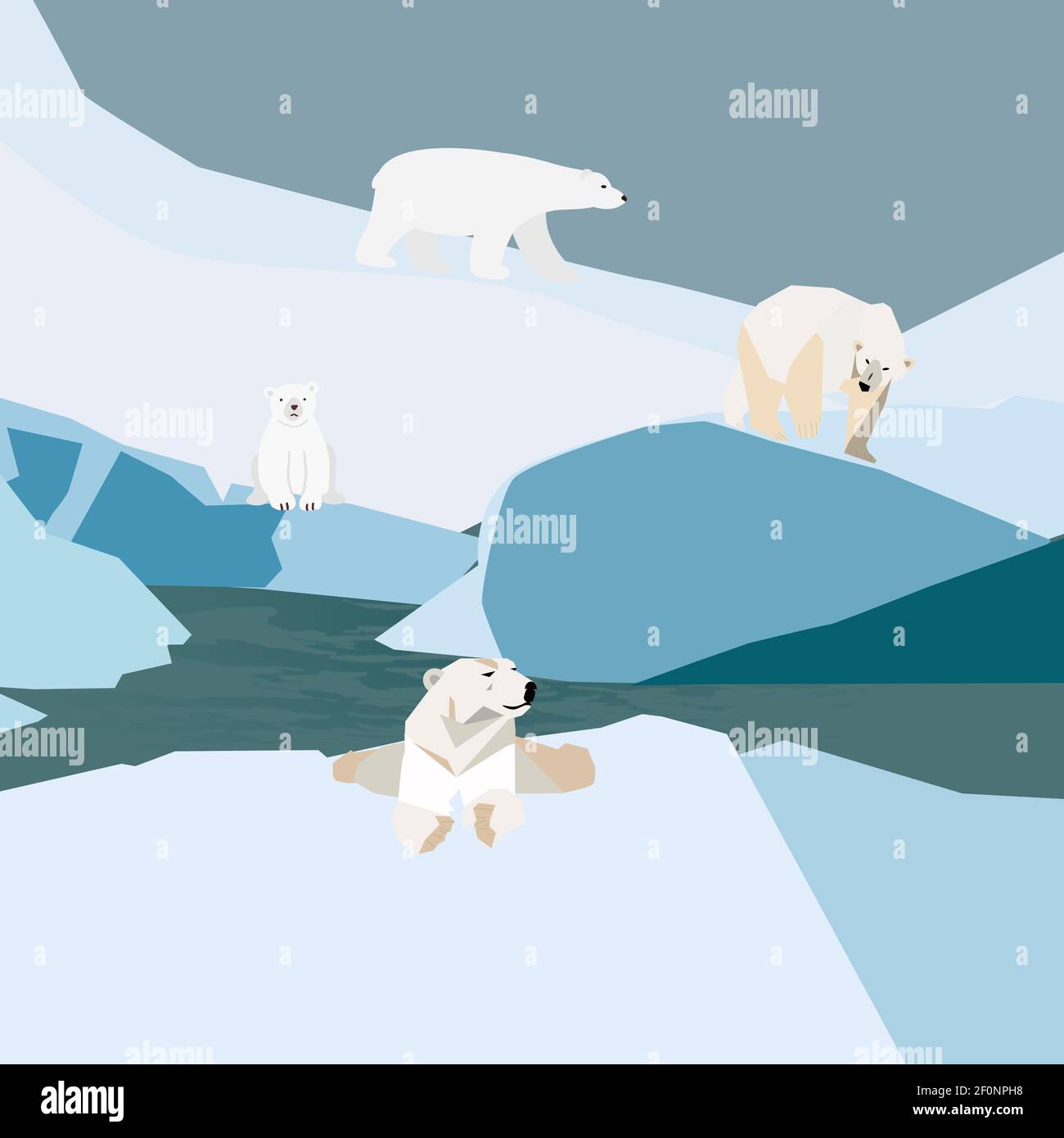 Animals that live in long, cold winters Stock Photo - Alamy