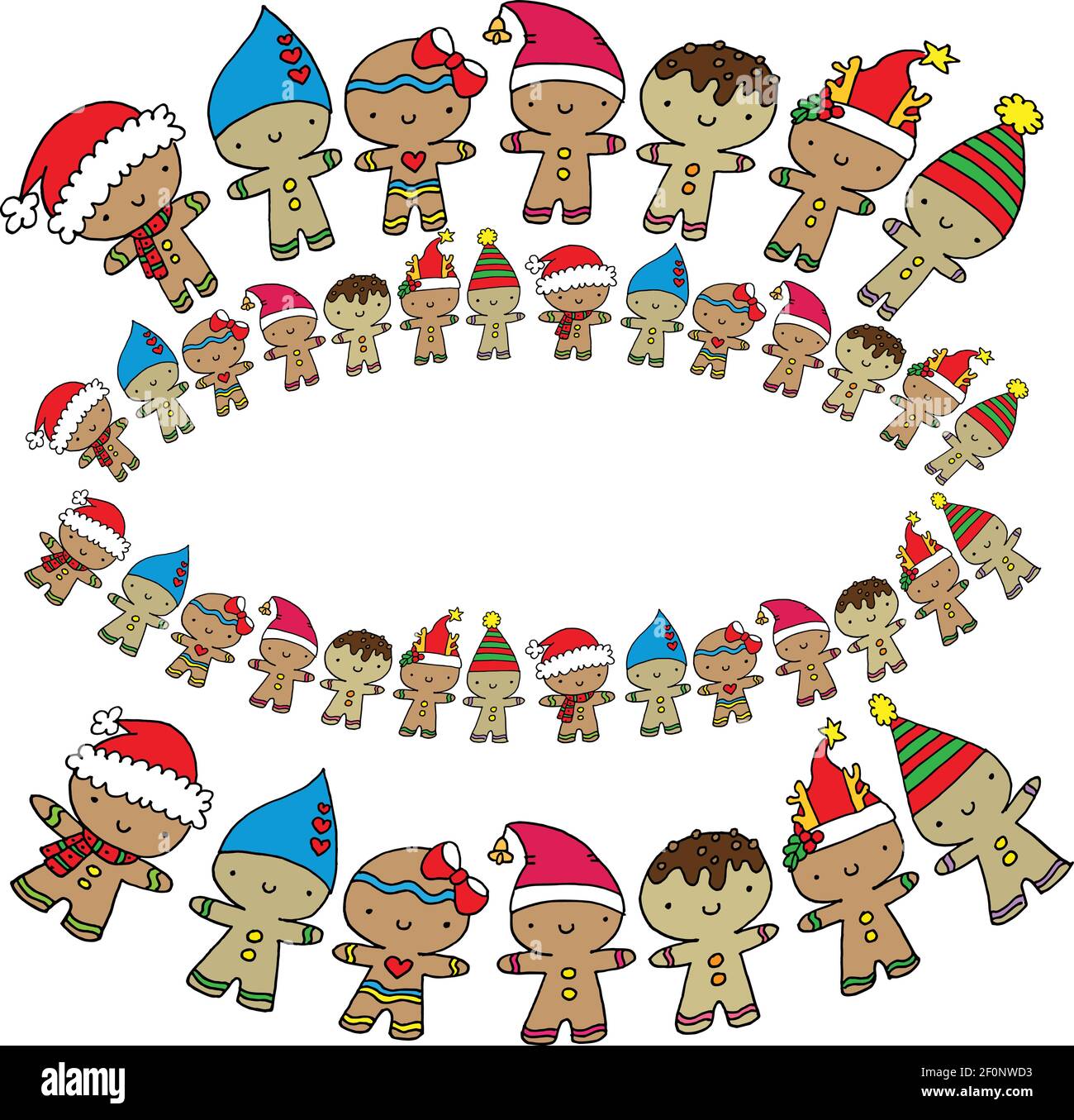 vector cartoon gingerbread Man background Stock Vector Image & Art - Alamy