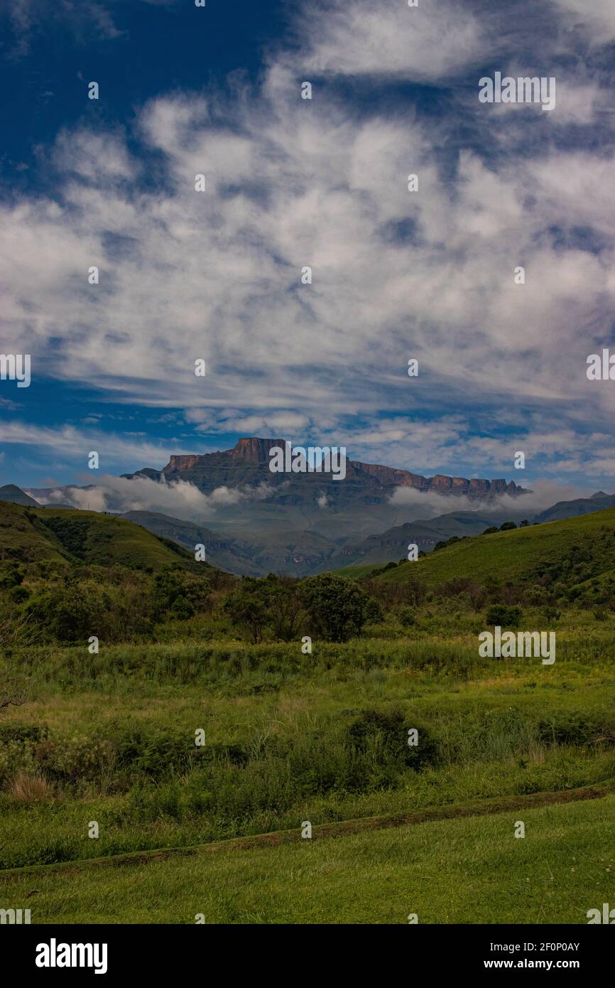 Champagne Castle, Drakensberg South Africa Stock Photo - Alamy