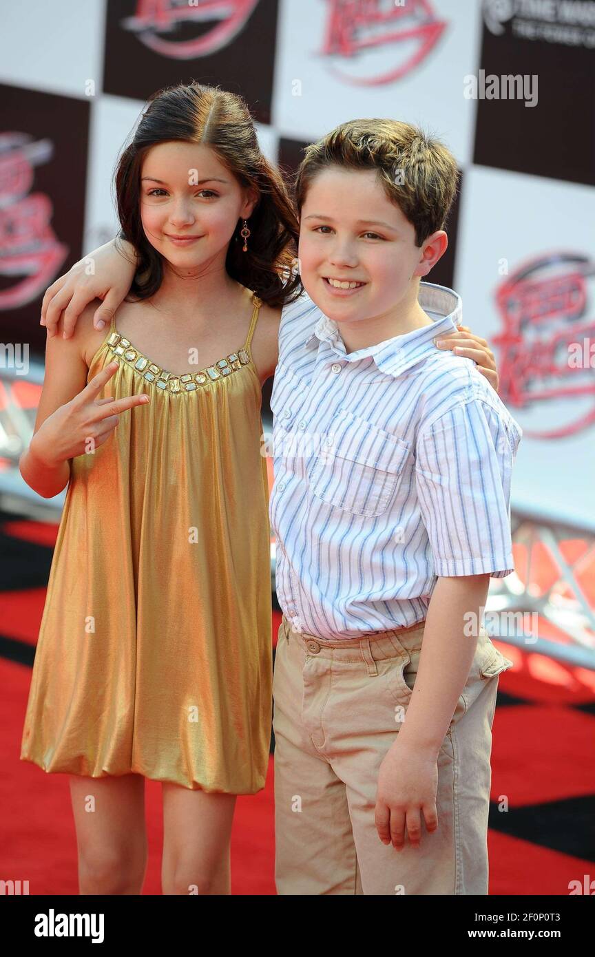 Nicholas Elia and Ariel Winter. 26 April 2008 - Los Angeles, California. "Speed Racer" Los ...