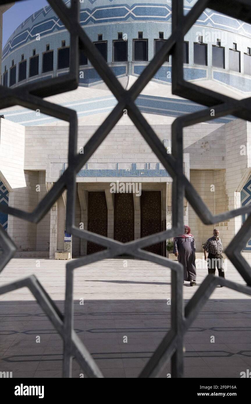 April 2008- Amman, Jordan- Men leave the King Abdullah Mosque after ...