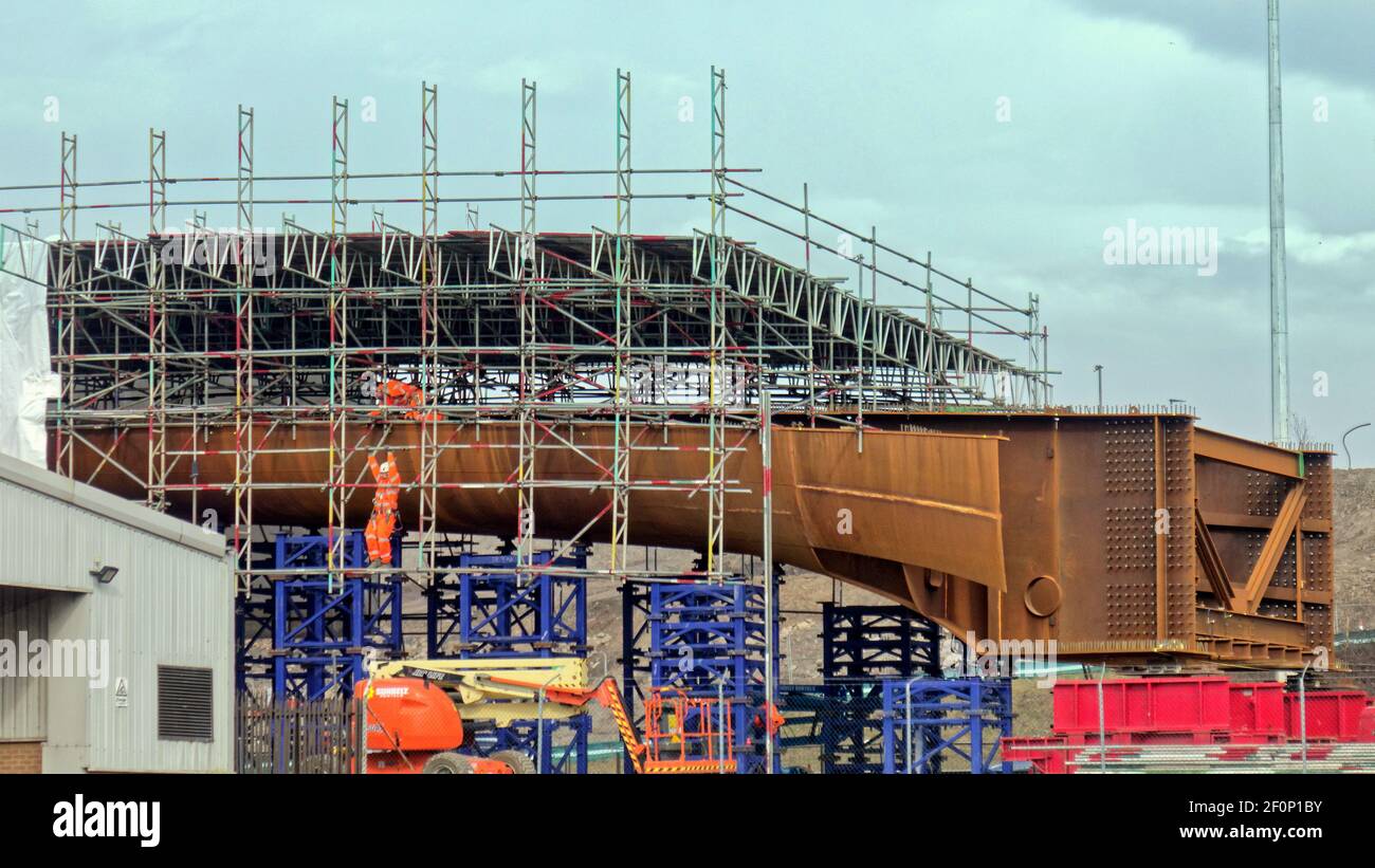 Sighthill m8 bridge hi-res stock photography and images - Alamy