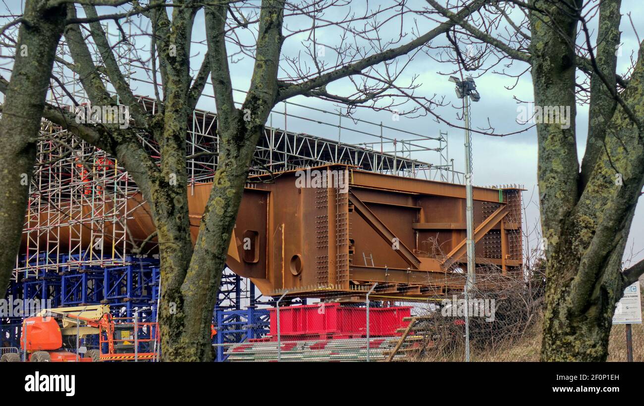 Sighthill m8 bridge hi-res stock photography and images - Alamy