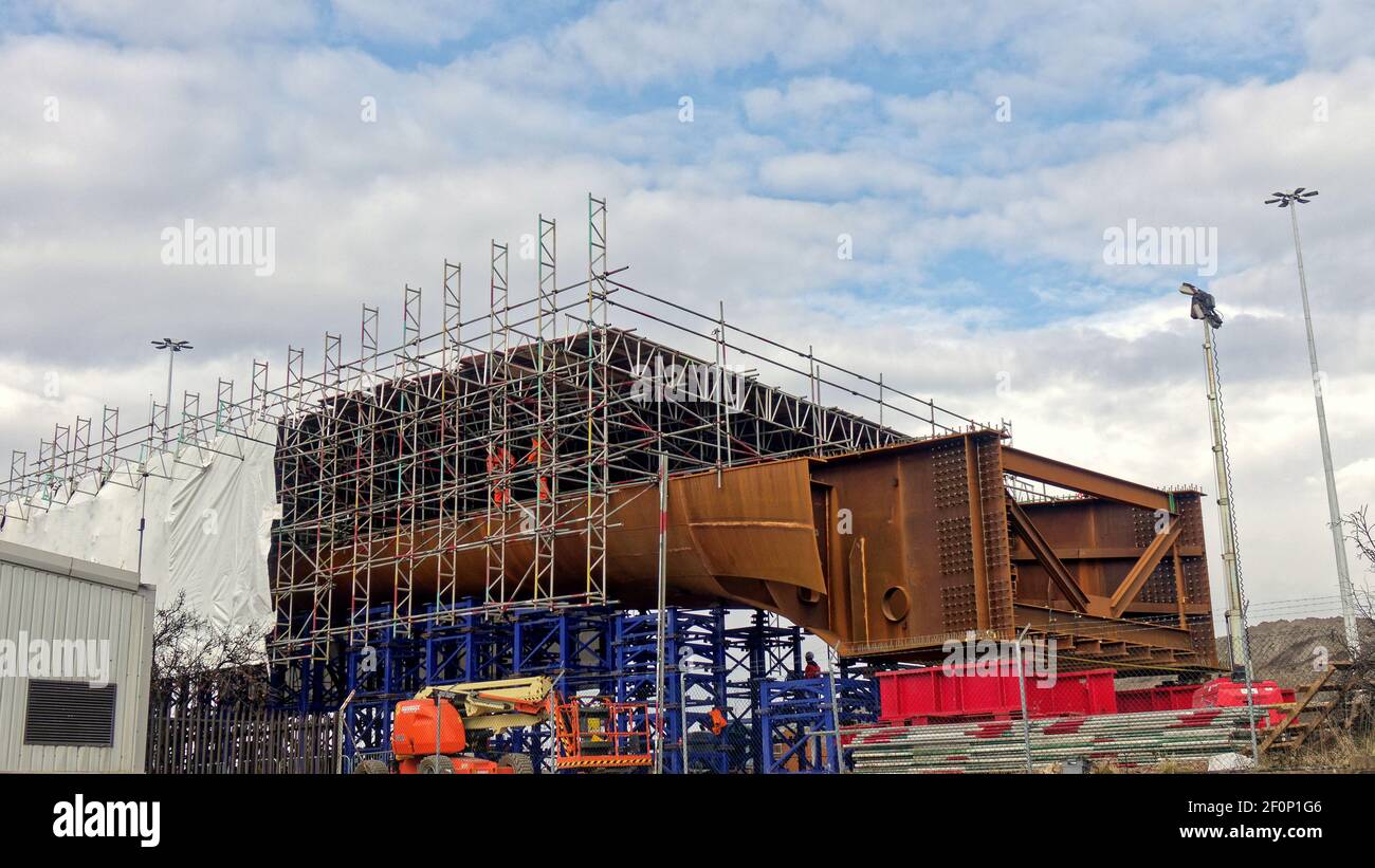 Sighthill m8 bridge hi-res stock photography and images - Alamy