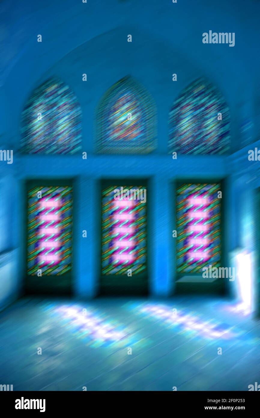 Stained glass windows in door hi-res stock photography and images - Alamy