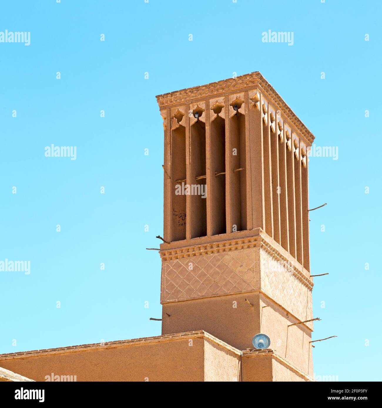 In iran the old wind tower Stock Photo - Alamy