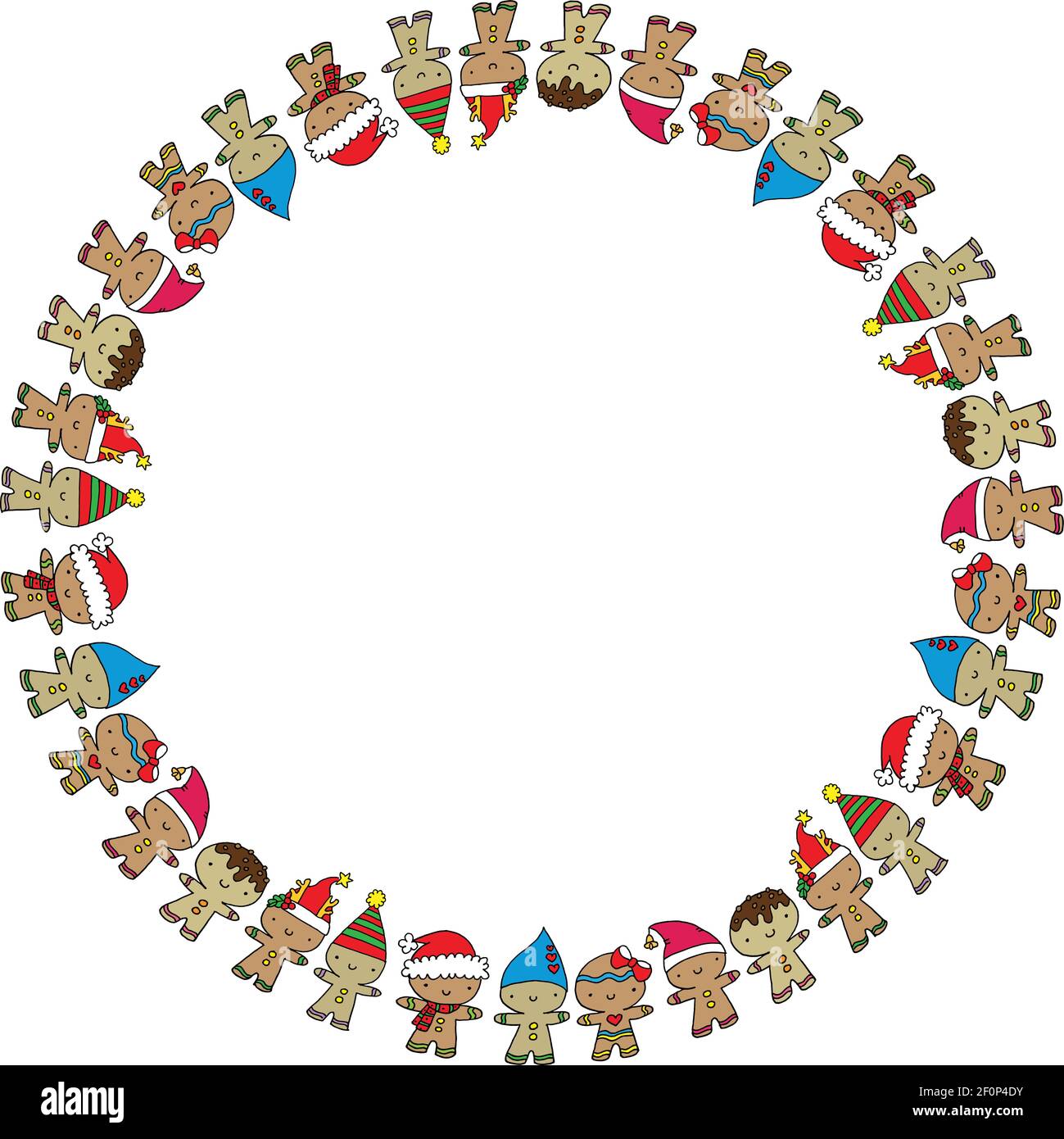 vector cartoon gingerbread Man background Stock Vector Image & Art - Alamy