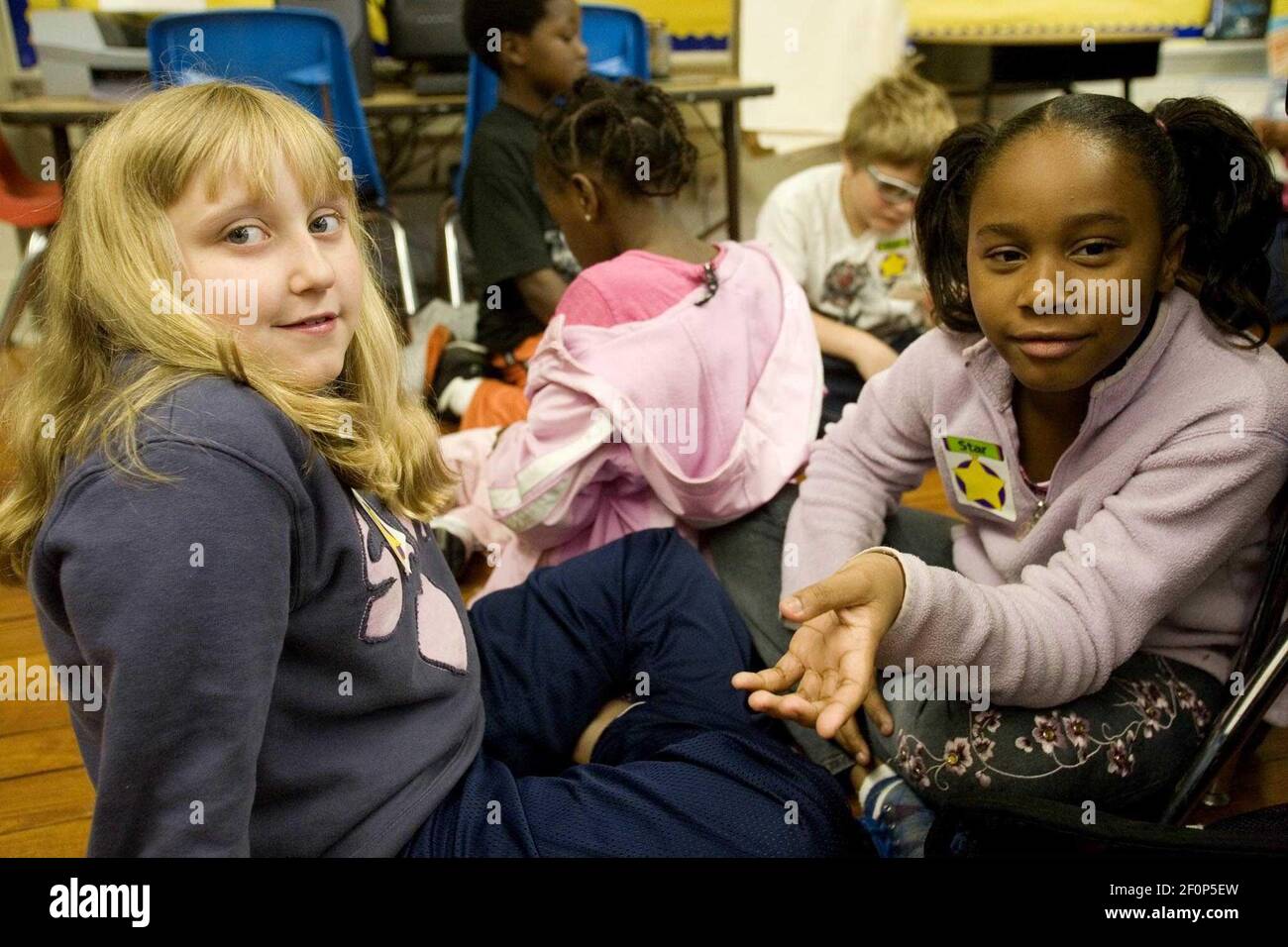 17 Jan 2005 - New Orleans, Louisiana - School re-opening. 3rd grade ...