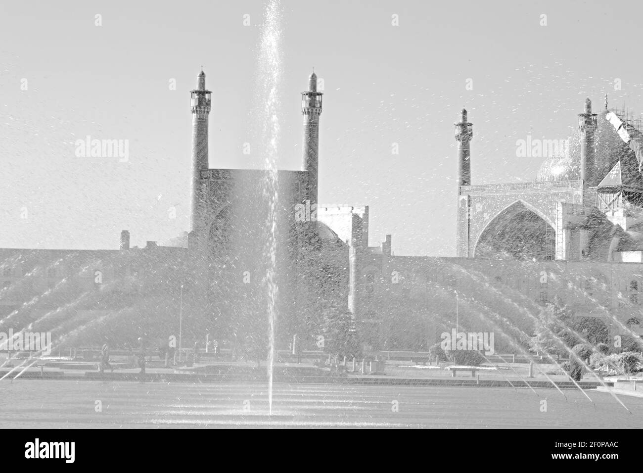Imam square esfahan Black and White Stock Photos & Images - Alamy