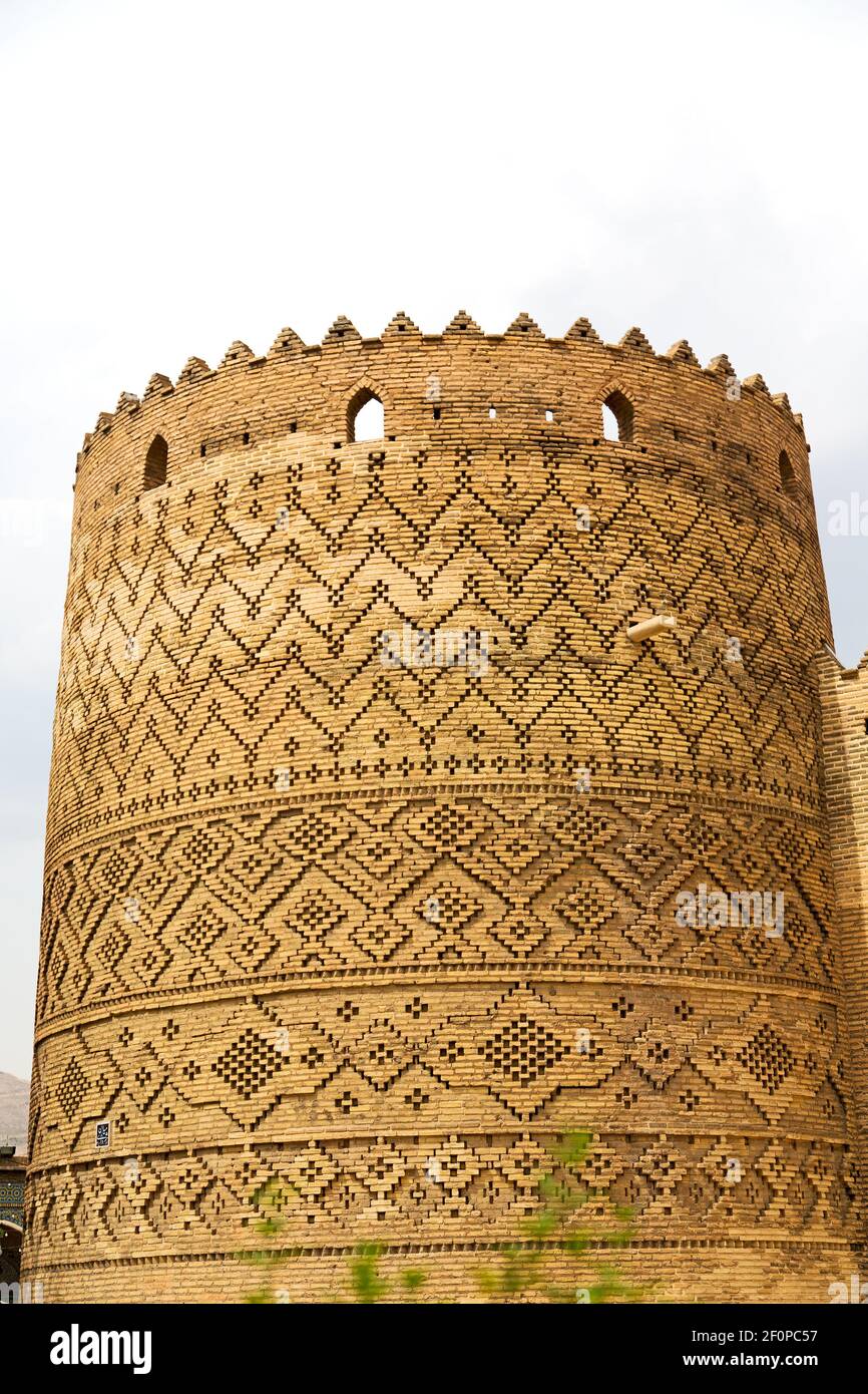 In iran the old castle Stock Photo - Alamy