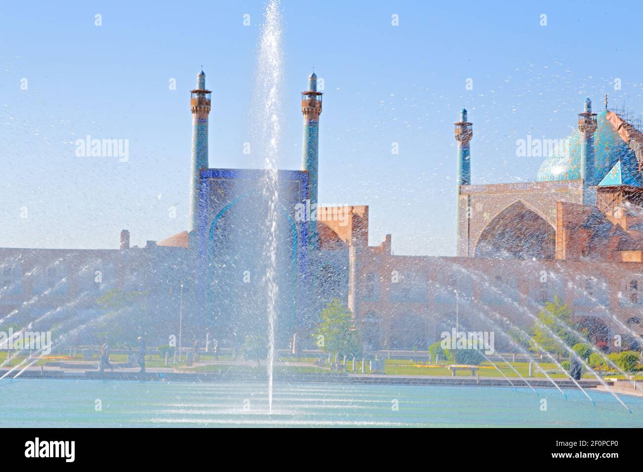 In iran old square mosque Stock Photo - Alamy