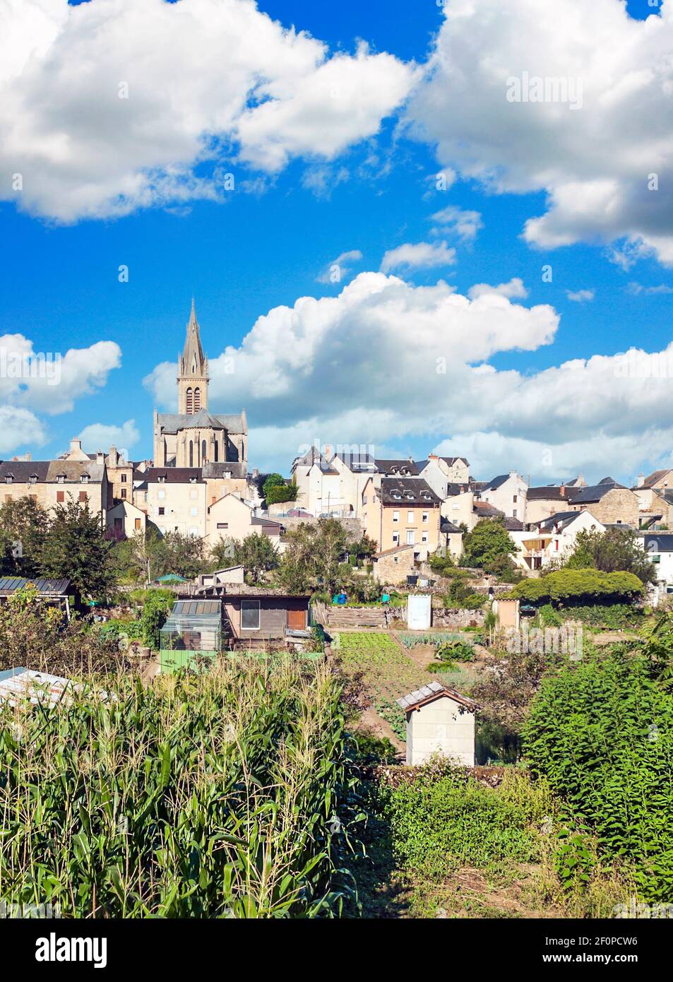 Historic hillside village conques france hi-res stock photography and ...