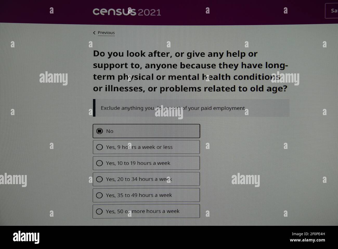 When to complete your census form hi-res stock photography and images ...