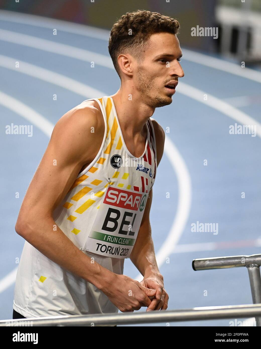 Belgian Dylan Borlee pictured after the men 4x400m relay event at the ...