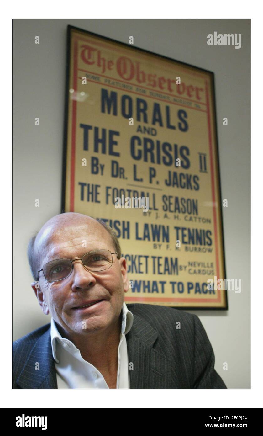 Roger Alton editor of The OBSERVER. pic David Sandison 19/12/2005 Later ...