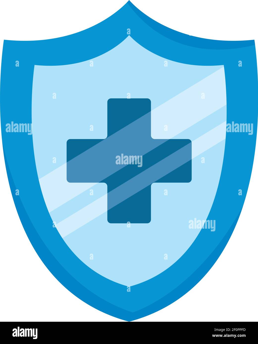 Medical shield with cross symbol Stock Vector Image & Art - Alamy