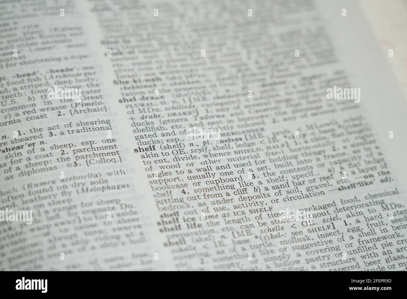Dictionary opened page hi-res stock photography and images - Alamy