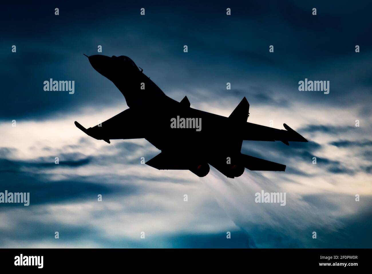 Ukrainian Air Force Sukhoi Su-27P Flanker 58 fighter jet display for ...