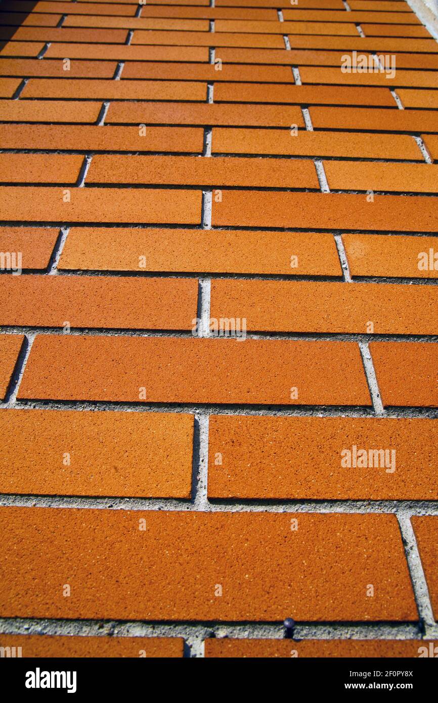 In mozzate street lombardy pavement of curch and wall marble Stock ...
