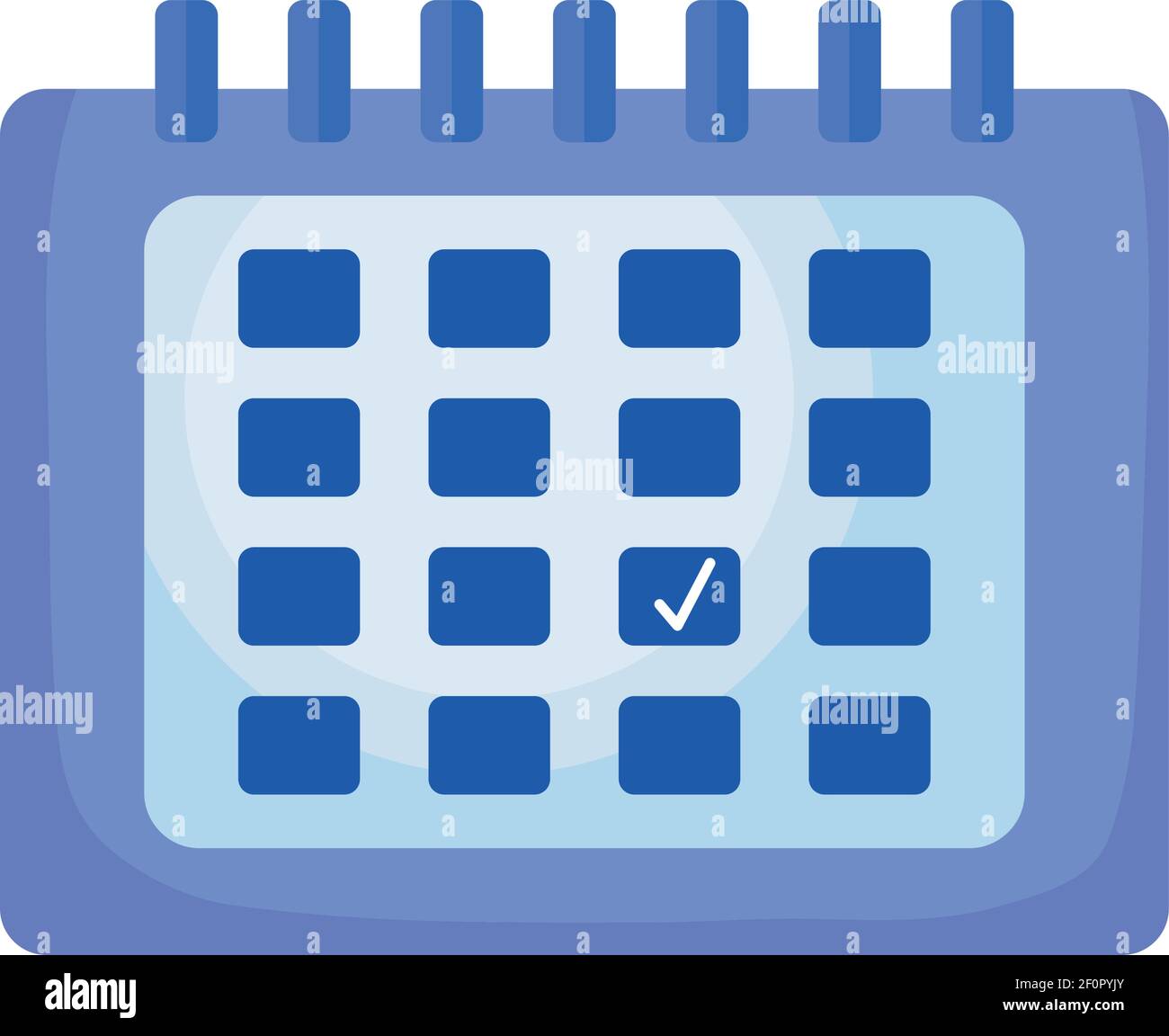 calendar planner with check mark Stock Vector Image & Art - Alamy
