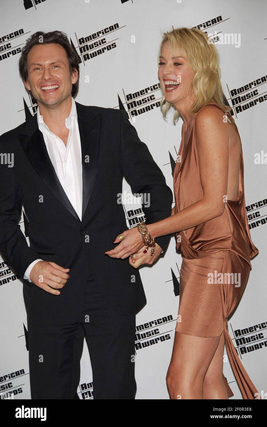 Christian Slater and Sharon Stone. 21 November 2006 - Los Angeles ...