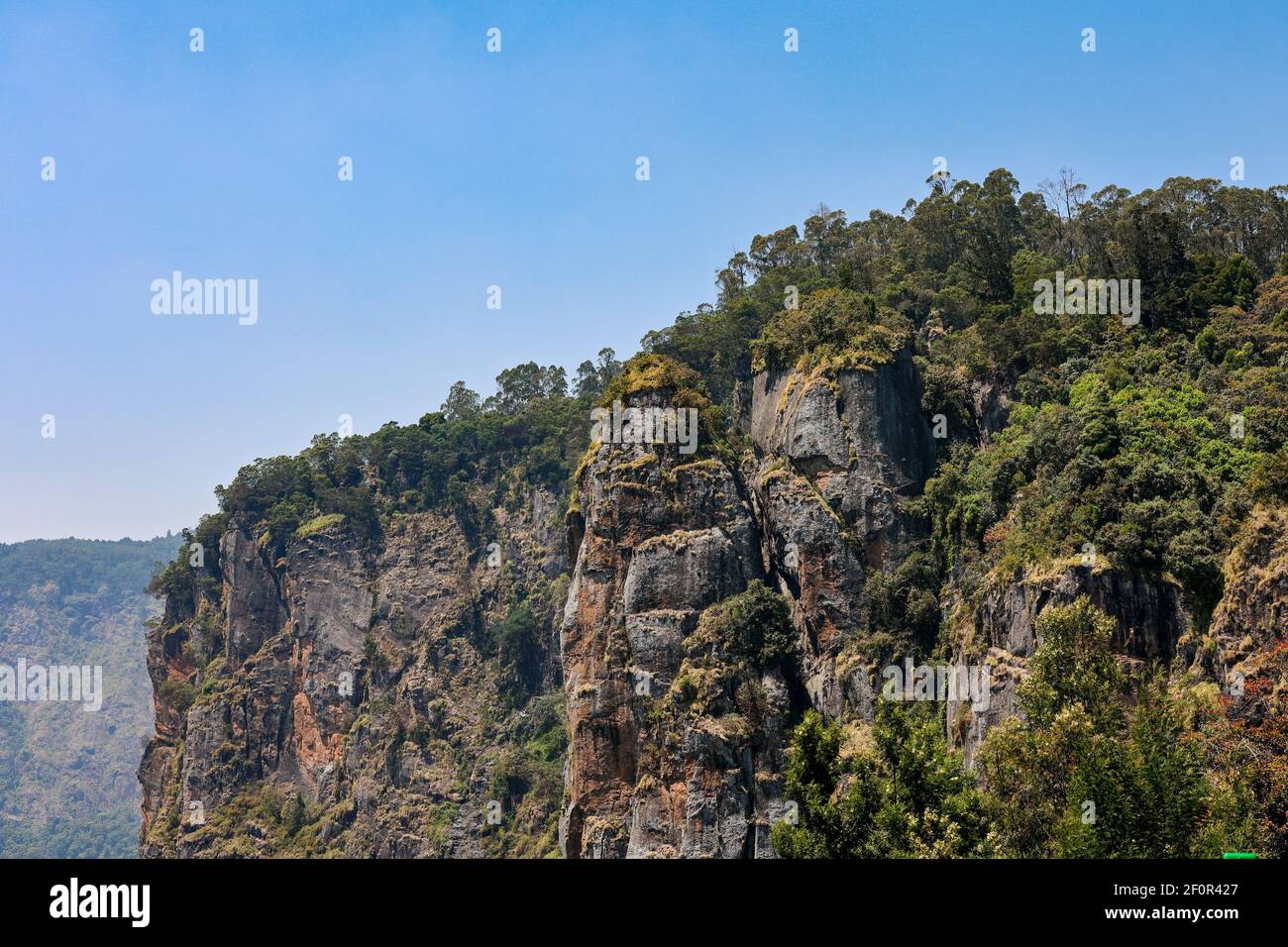 View of the granite boulders standing tall like pillars as seen from ...