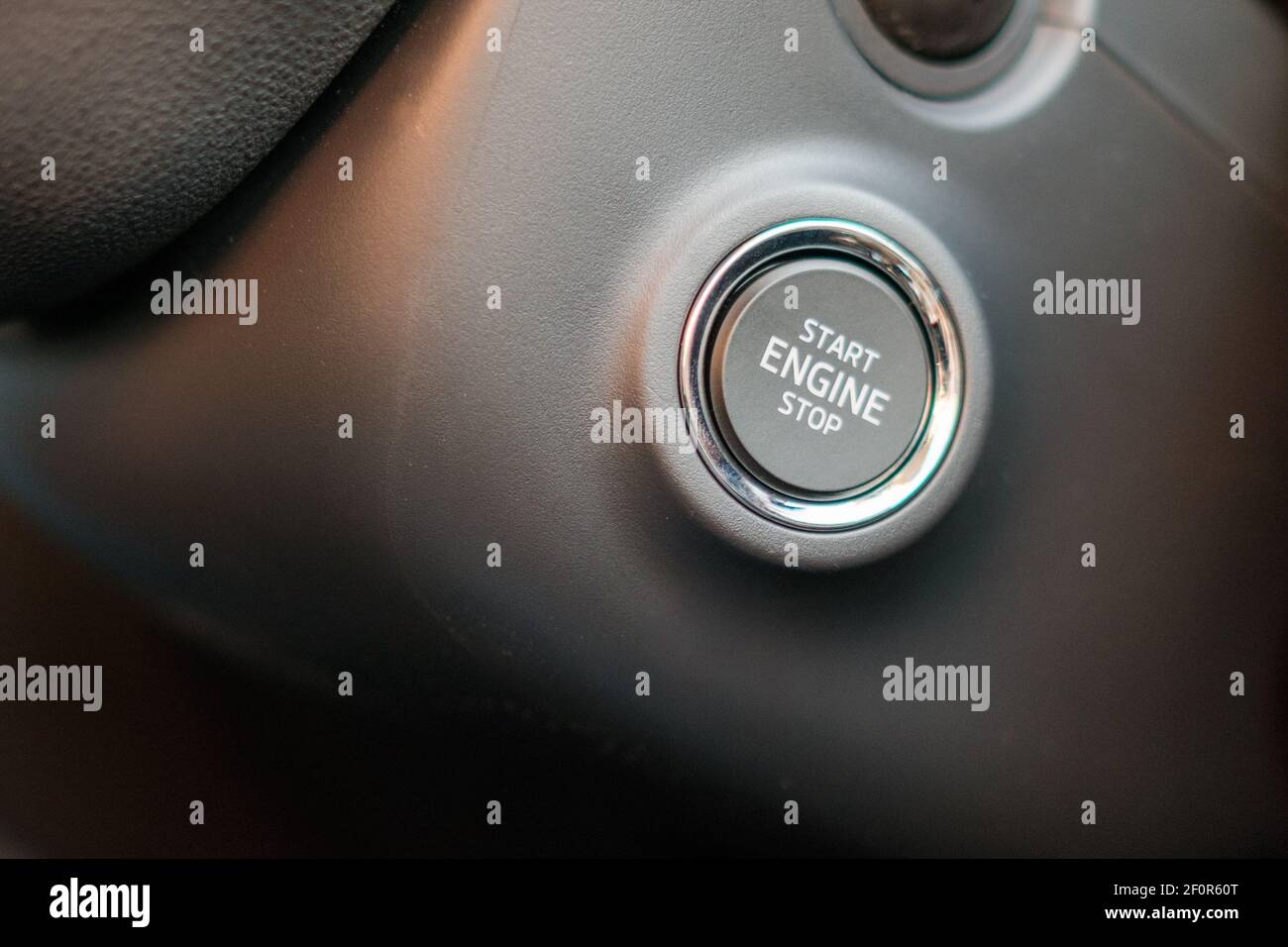 Start Stop engine button in the car Stock Photo - Alamy